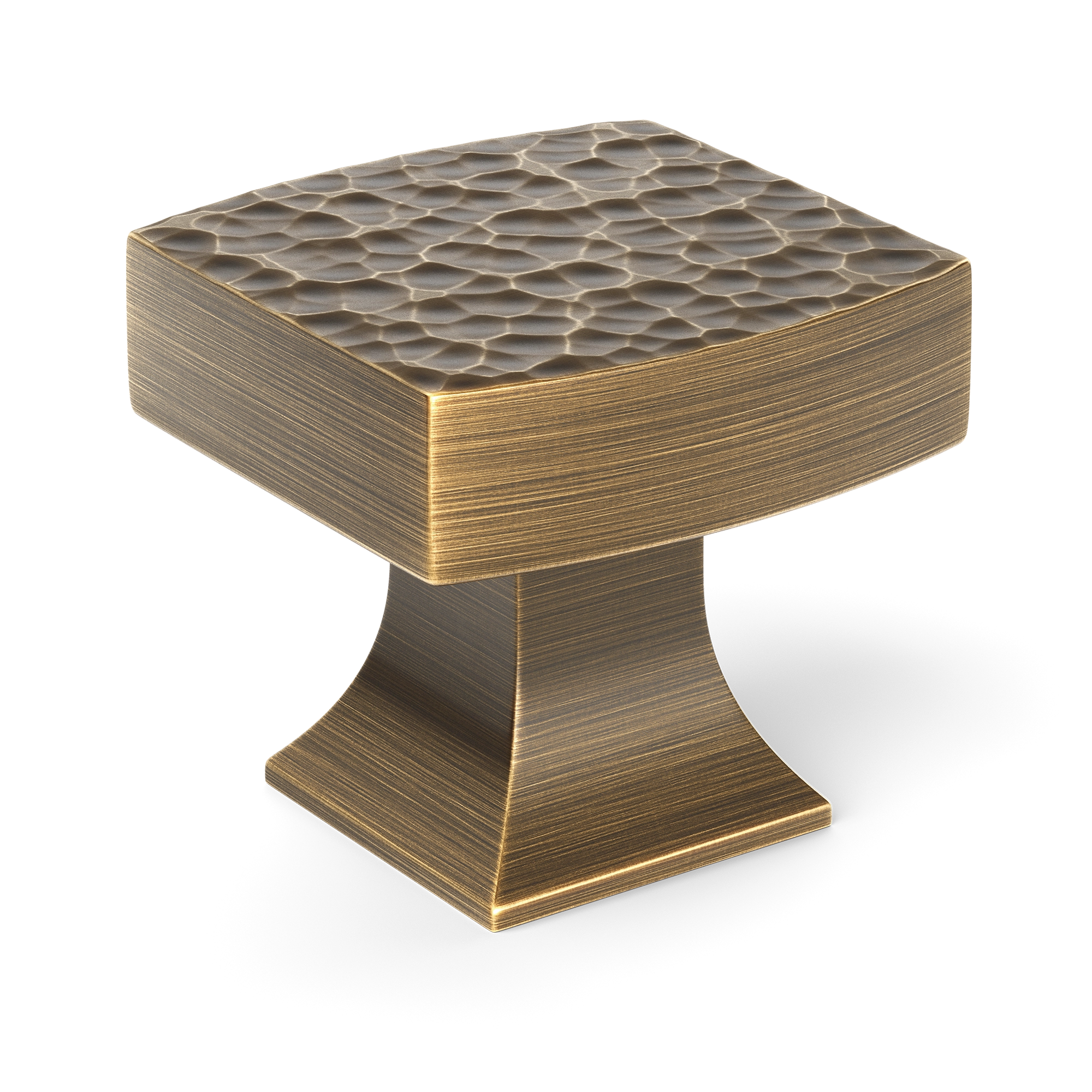 Harold Hammered Solid Brass Cabinet Knob | Armac Martin